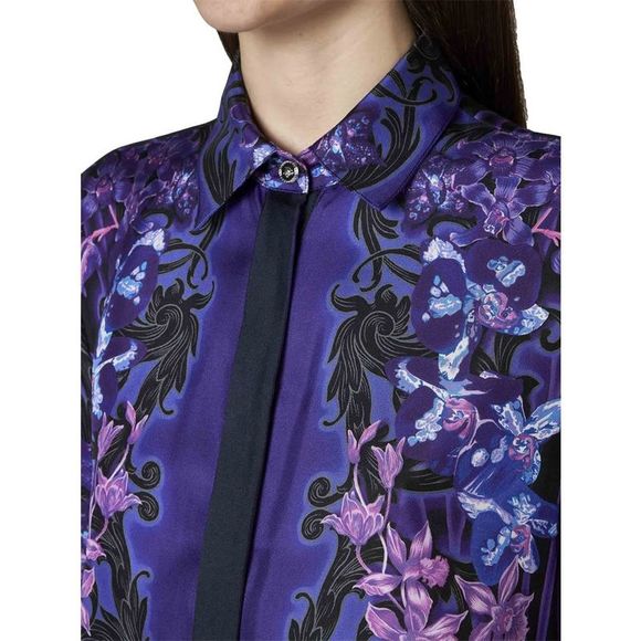 Versace | Tops | Versace Womens Violet Shirt | Poshmark